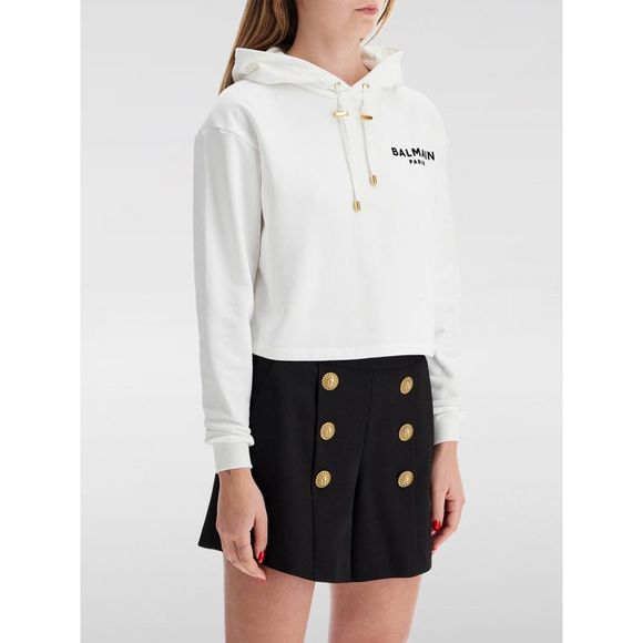 Balmain | Sweaters | Balmain Sweatshirt Woman White | Poshmark